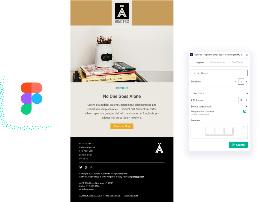 Turn Figma designs into email code
